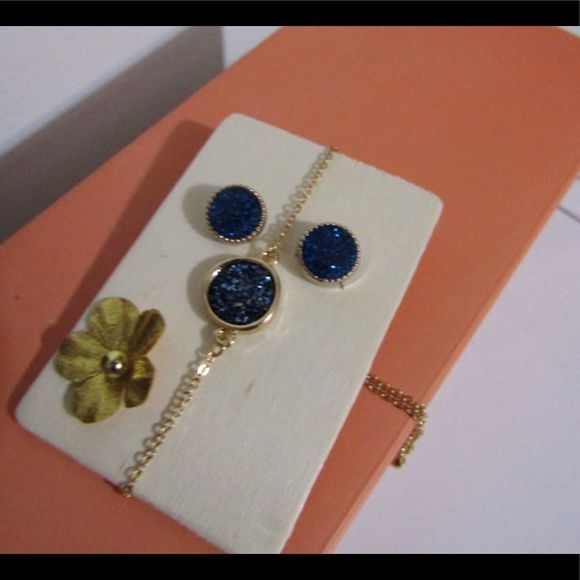 Jewelry | Deep Blue Set Any 5 Items For 2 | Poshmark